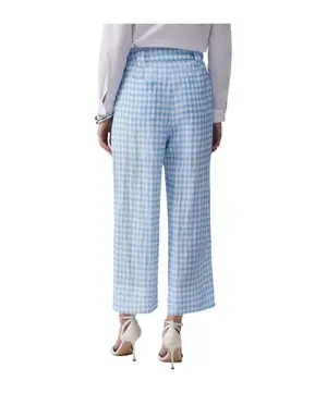 Liu Jo Gingham Check Tailored Trousers