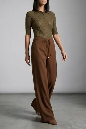 Max Mara Gallo Knitted Polo Shirt
