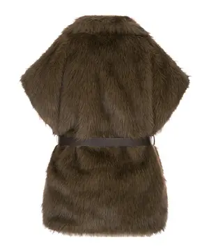 P.a.r.o.s.h Belted Faux Fur Gilet