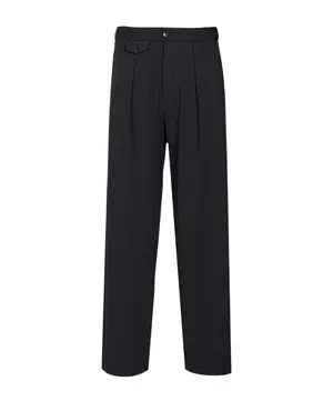 Emporio Armani Pleated Virgin Wool Trousers