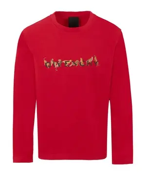 Givenchy Long-sleeve T-shirt With Animal Logo