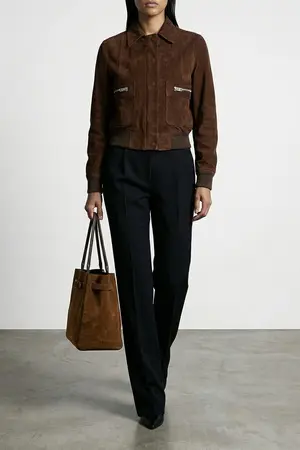 TOM FORD Zip-pocket Suede Jacket