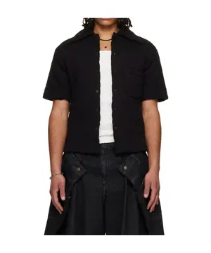 LU'U DAN Wadded Shift Collar Shirt
