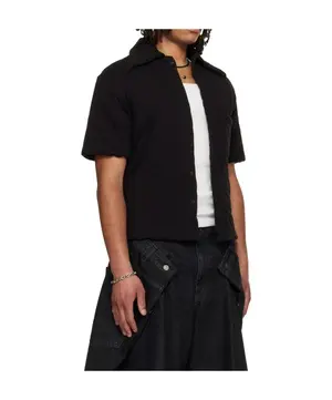 LU'U DAN Wadded Shift Collar Shirt