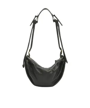 Isabel Marant Étoile Maia Braided Leather Shoulder Bag - Black