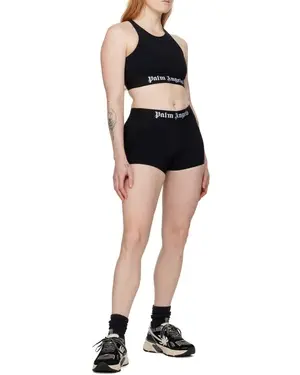 Palm Angels Logo Tape Racerback Cropped Top