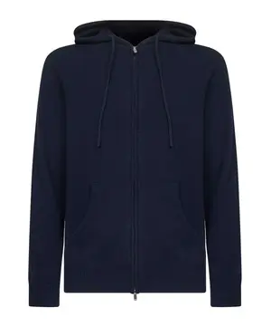 MC2 SAINT BARTH Zipped Knitted Cardigan - Blue