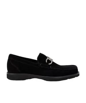 FERRAGAMO Gancini Buckle Loafers - Black