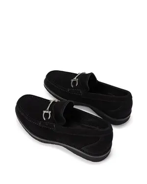 FERRAGAMO Gancini Buckle Loafers - Black