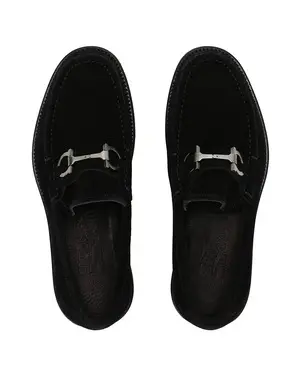 FERRAGAMO Gancini Buckle Loafers - Black