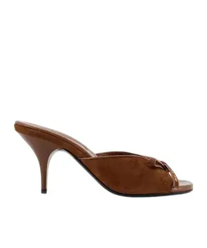 Miu Miu Open-toe High-heeled Sandals With Bow Embellishment