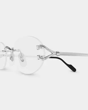 Cartier Rimless Oval-frame Eyeglasses