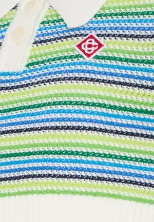 Casablanca Short-sleeved Polo Shirt With Embroidered Logo