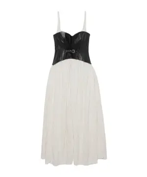 Simkhai Cortland Belted Bustier Midi Dress