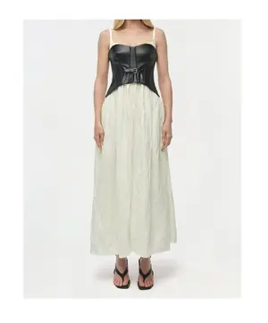 Simkhai Cortland Belted Bustier Midi Dress