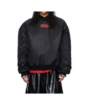 LU'U DAN Ribbed Knit Pullover - Black
