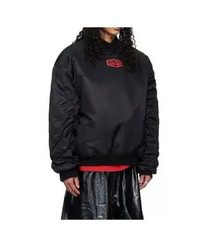 LU'U DAN Ribbed Knit Pullover - Black