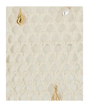 Simkhai Coralia Knit Charmed Embellished Knitted Dress