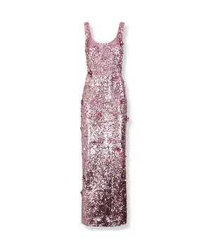 Simkhai Strapless Sequined Midi Dress