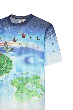 Casablanca Printed Crewneck T-shirt