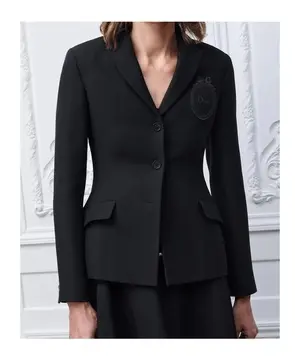 Dior Médaillon Embroidered Bar Jacket - Black