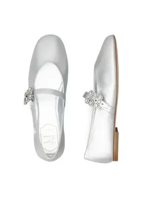 ROGER VIVIER Ballet Flats With Crystal Buckle