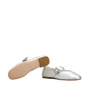 ROGER VIVIER Ballet Flats With Crystal Buckle