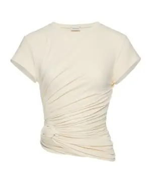 Magda Butrym Side Knot Draped T-shirt