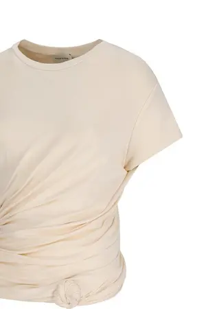 Magda Butrym Side Knot Draped T-shirt