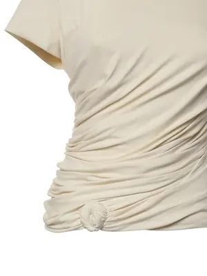 Magda Butrym Side Knot Draped T-shirt