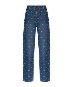 Self-portrait Button Detailed Jeans For Women