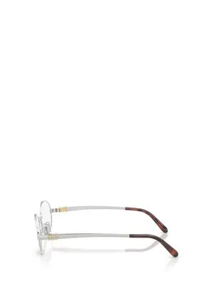 Miu Miu Oval Frame Eyeglasses - Silver