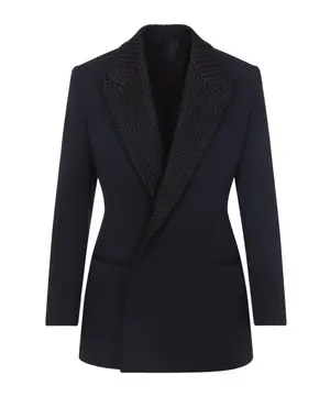 Bottega Veneta Bottega Veneta Textured Lapel Blazer No