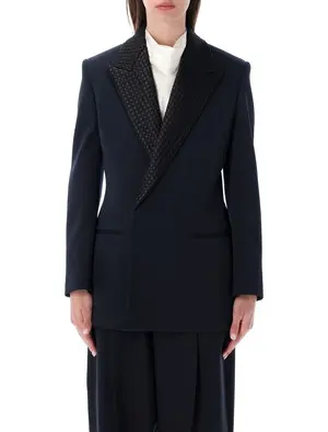 Bottega Veneta Textured Lapel Blazer - No