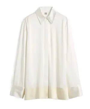 TOTEME Long-sleeved Tuxedo Shirt - White