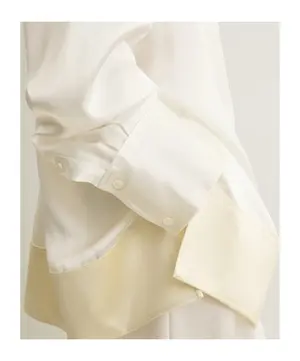 TOTEME Long-sleeved Tuxedo Shirt - White