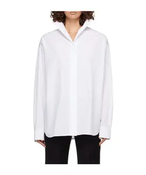 TOTEME High Collar Long Sleeve Shirt