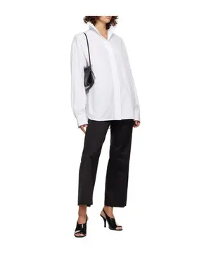TOTEME High Collar Long Sleeve Shirt