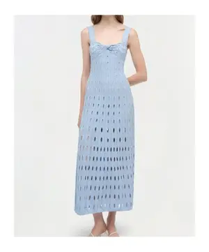 Simkhai Christina Cut-out Knit Midi Dress - Tidepool