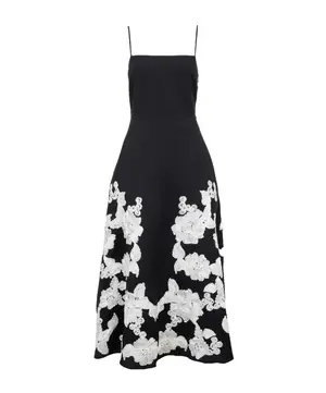 Simkhai Floral Appliqué Strappy Dress