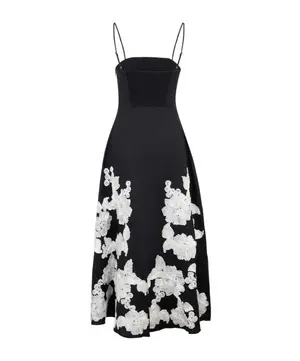 Simkhai Floral Appliqué Strappy Dress