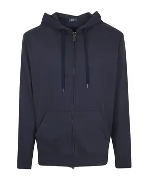 Herno Full Zip Hoodie With Drawstring