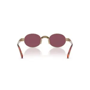 Miu Miu Oval Frame Sunglasses - Red