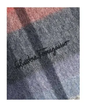 FERRAGAMO Plaid Detail Scarf