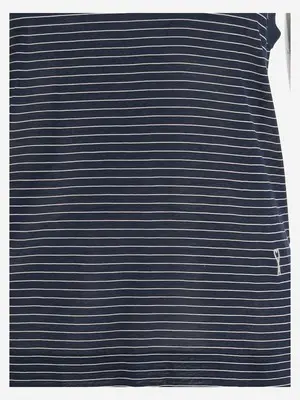 AMI Paris Striped Sleeveless Round Neck Top - Black