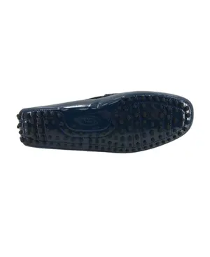TOD'S Patent Leather Loafers With Elastic Detailing
