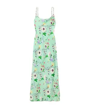 Rabanne Floral Chain Midi Dress