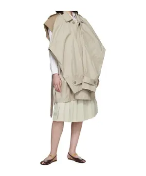 Mihara Yasuhiro Belted Trench Coat - Beige