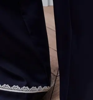Dior Lace Detail Wide Leg Pants