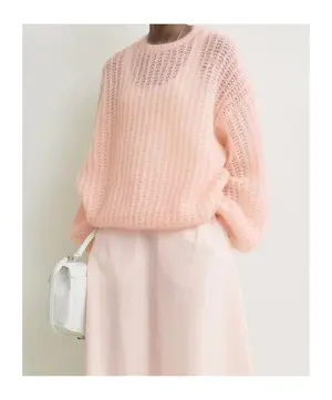 TOTEME Puffed Knit Sweater - Pink